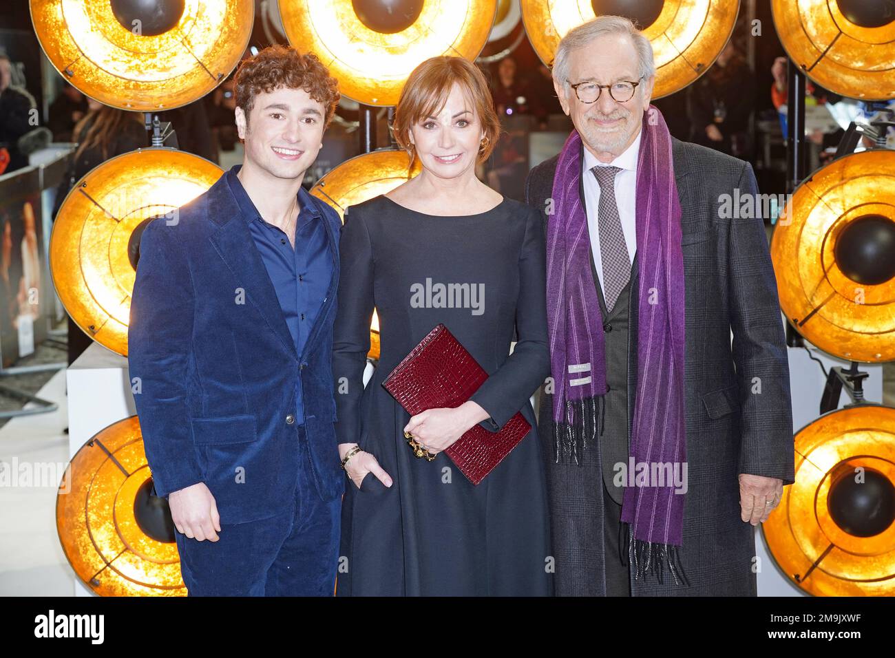 Gabriel LaBelle, Kristie Macosko Krieger and Steven Spielberg attend ... Gabriel LaBelle, Kristie Macosko Krieger and Steven Spielberg attend ...