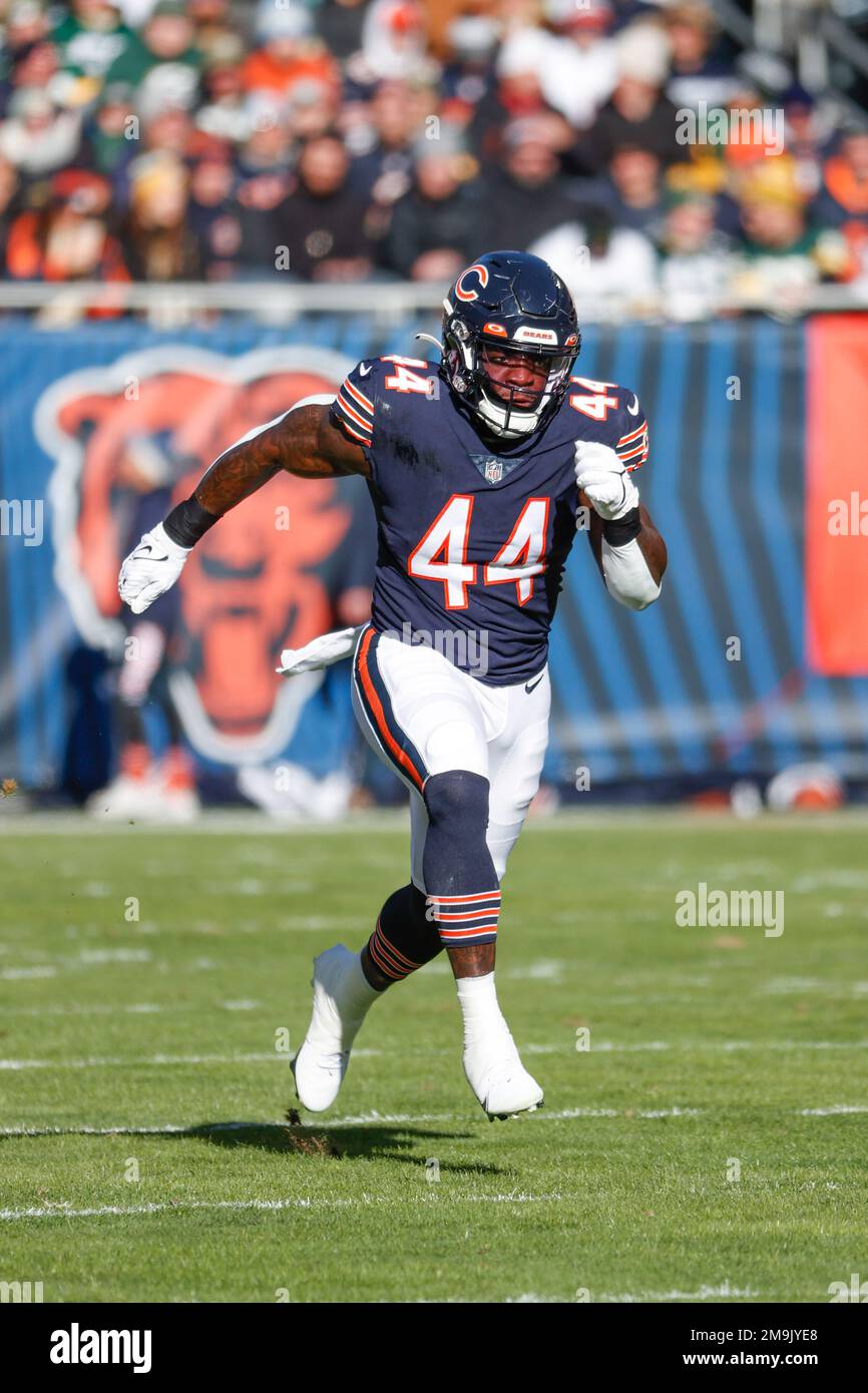 Chicago Bears linebacker Matthew Adams (44) runs on the field during ...
