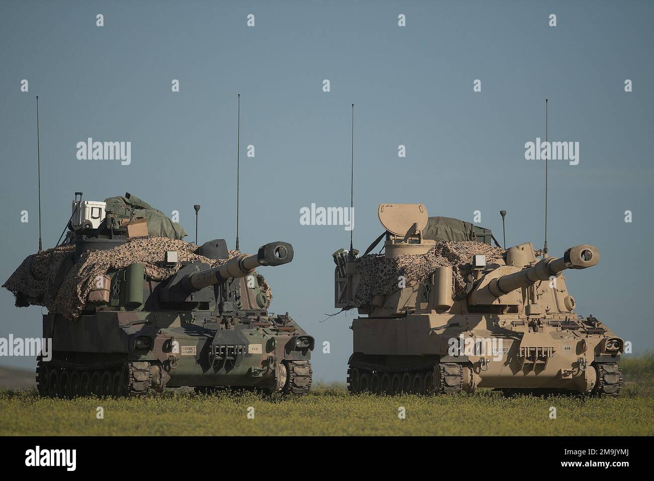The Idaho Army National Guard’s 148th Field Artillery Regiment during ...