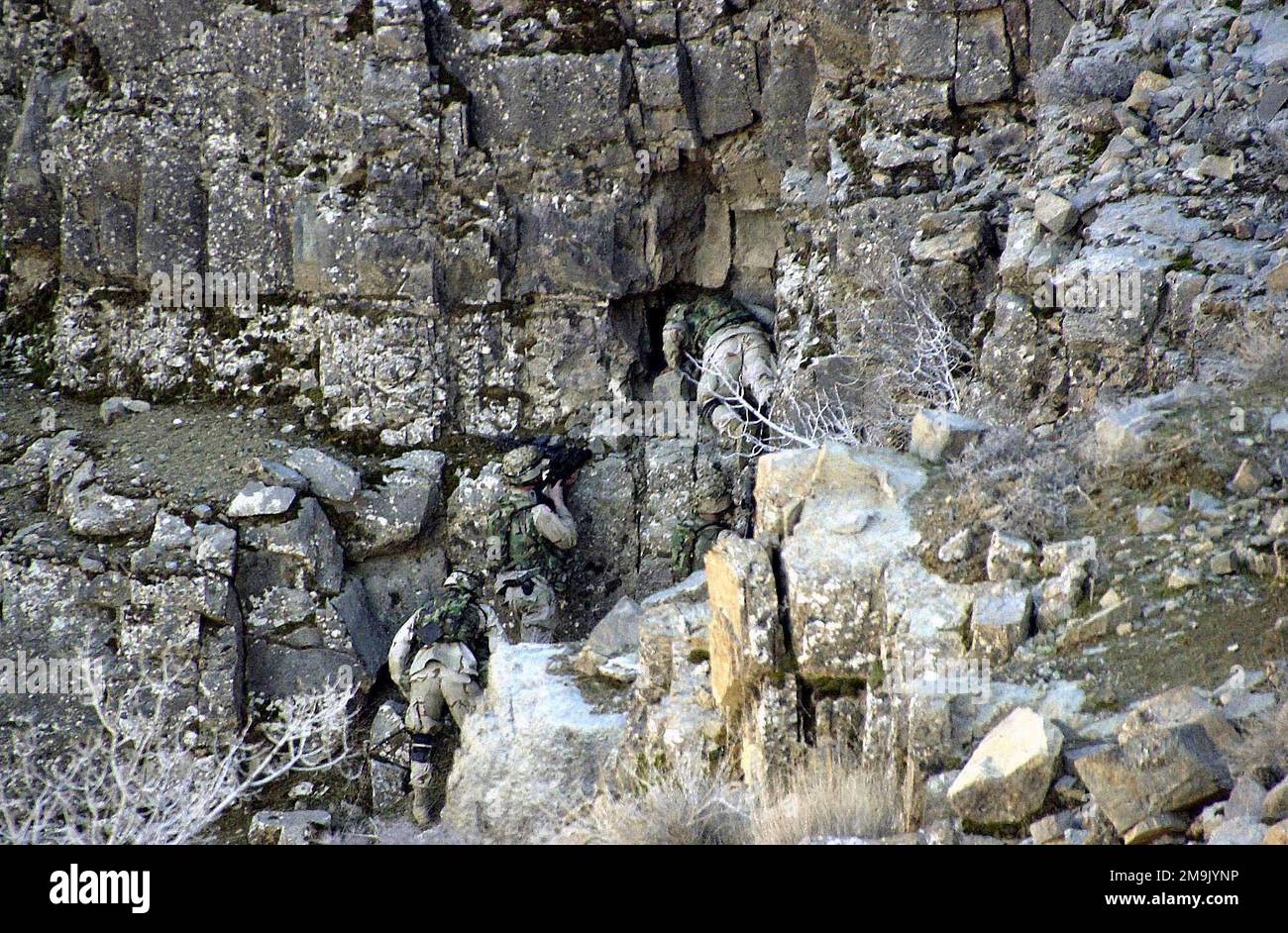 US Army (USA) soldiers with "A" Company, 2nd Battalion, 504th Parachute ...