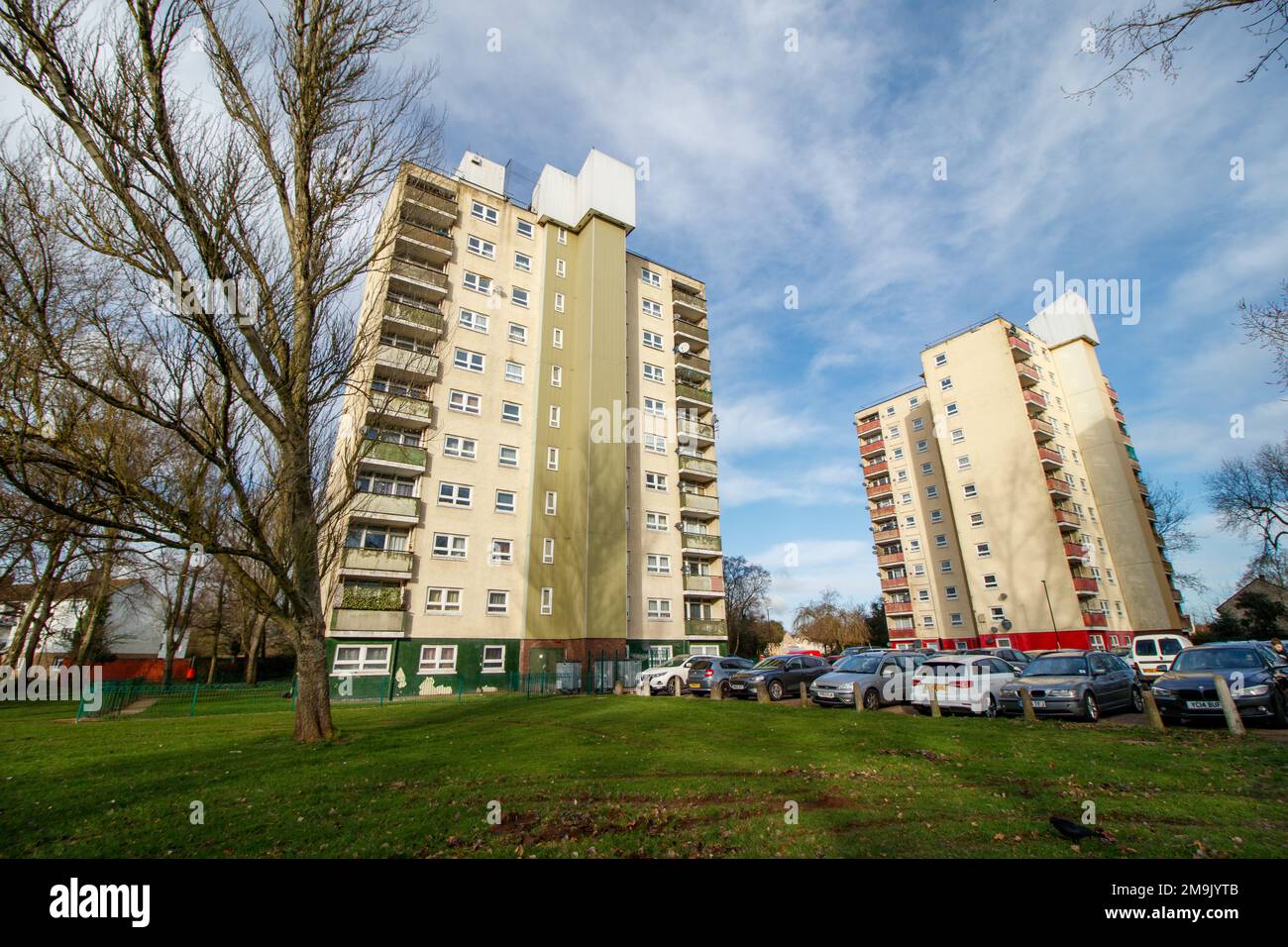 Tower block flats in Ferrers Close Coventry that are are under threat ...