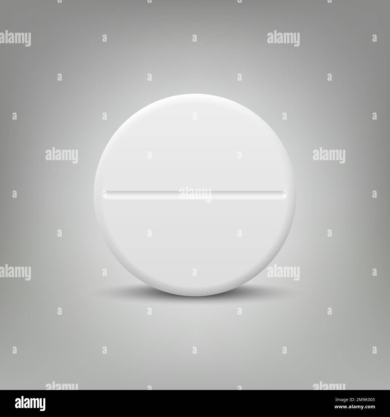 Vector 3d Realistic White Round Pharmaceutical Medical Pill, Capsule ...