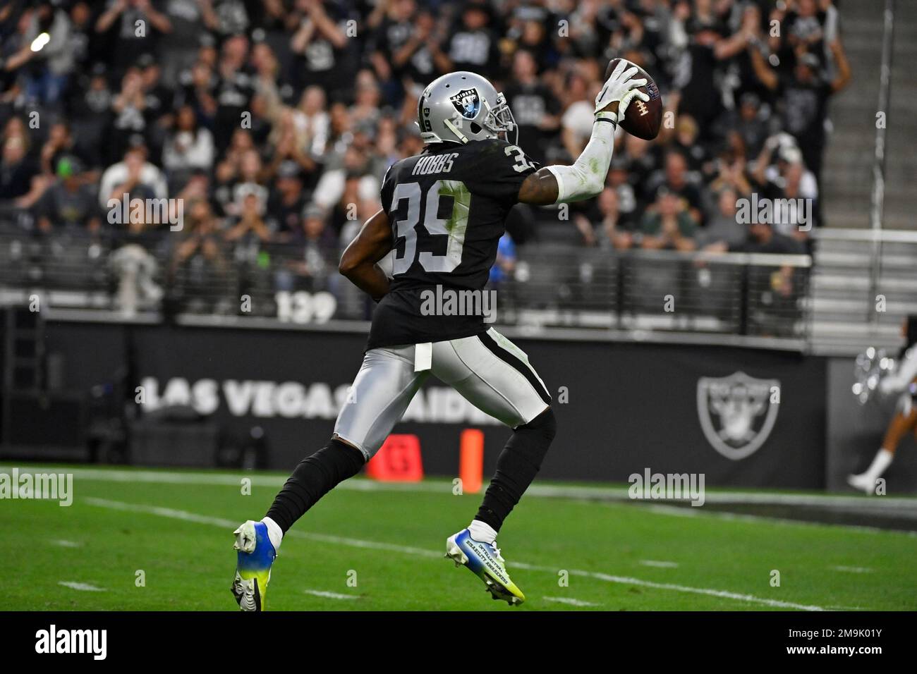 Los Angeles Chargers cornerback Michael Jacquet (39) celebrates his ...