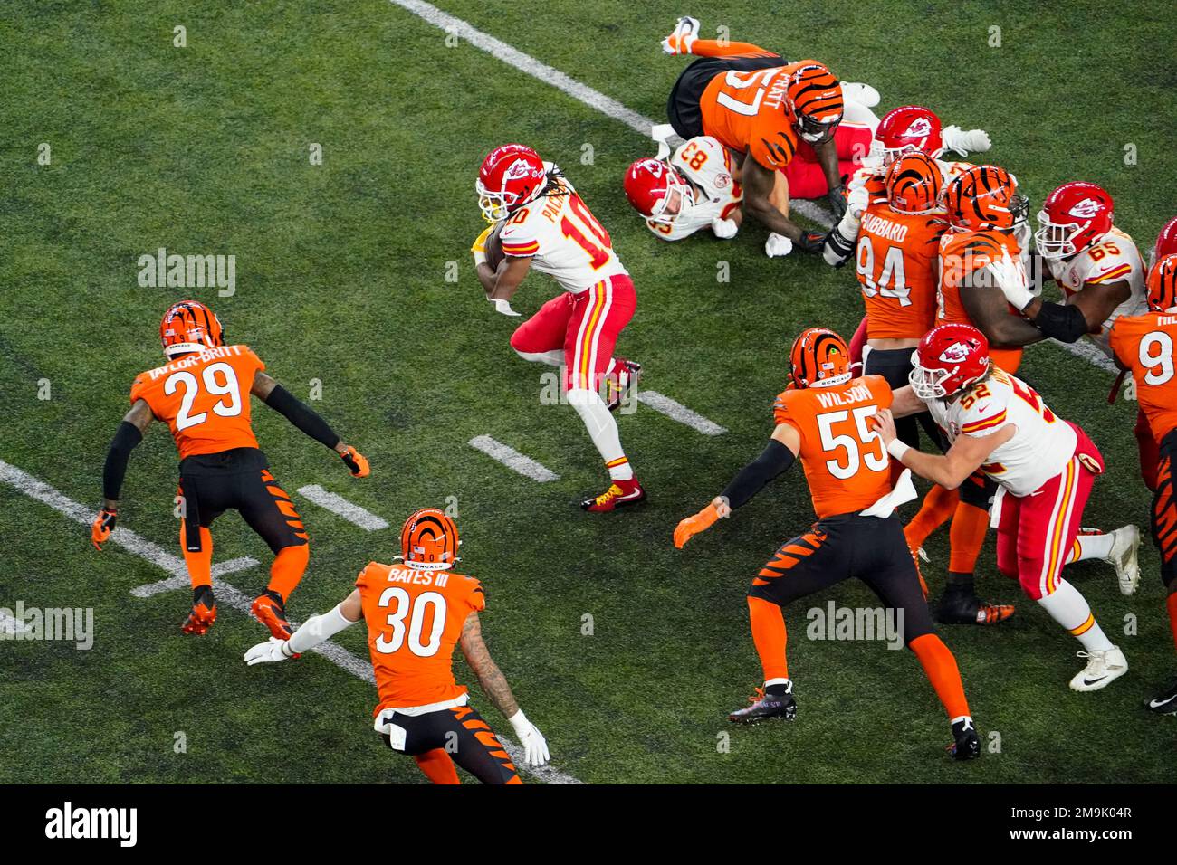 Kansas City Chiefs running back Isiah Pacheco (10) runs against the ...