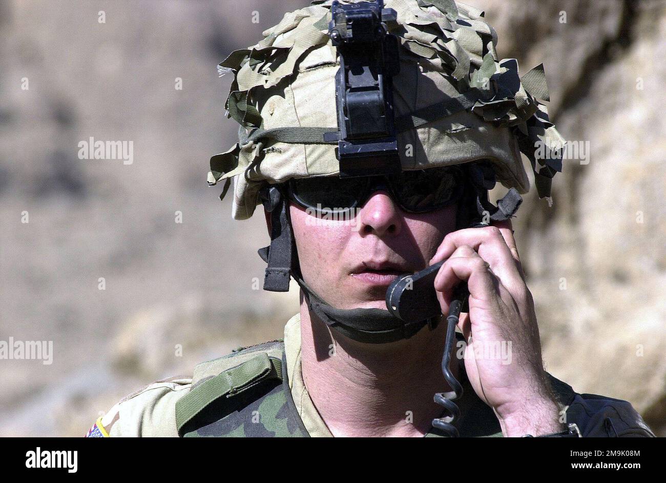 A soldier with "A" Company, 2nd Battalion, 504th Parachute Infantry ...