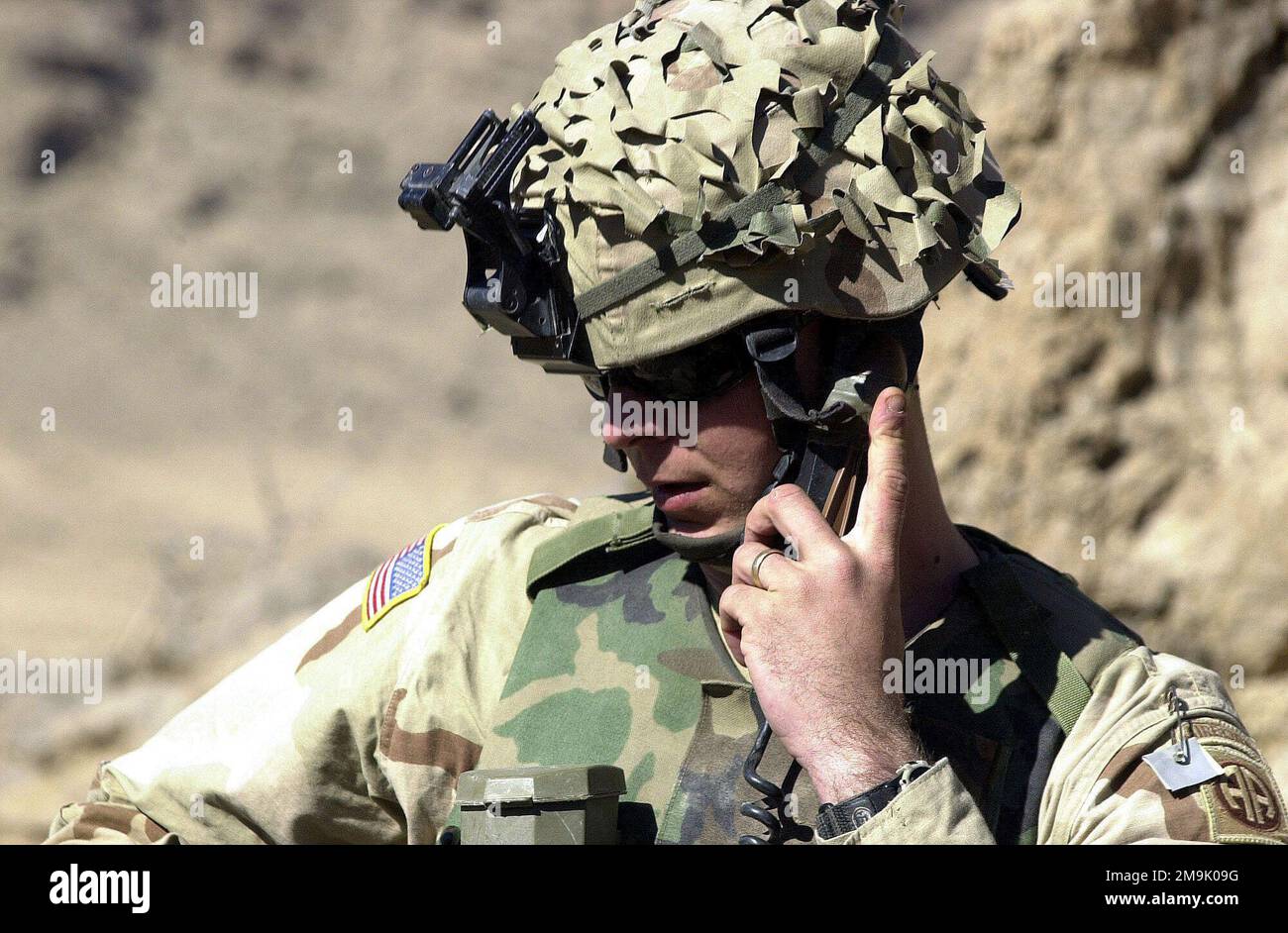 A soldier with "A" Company, 2nd Battalion, 504th Parachute Infantry ...