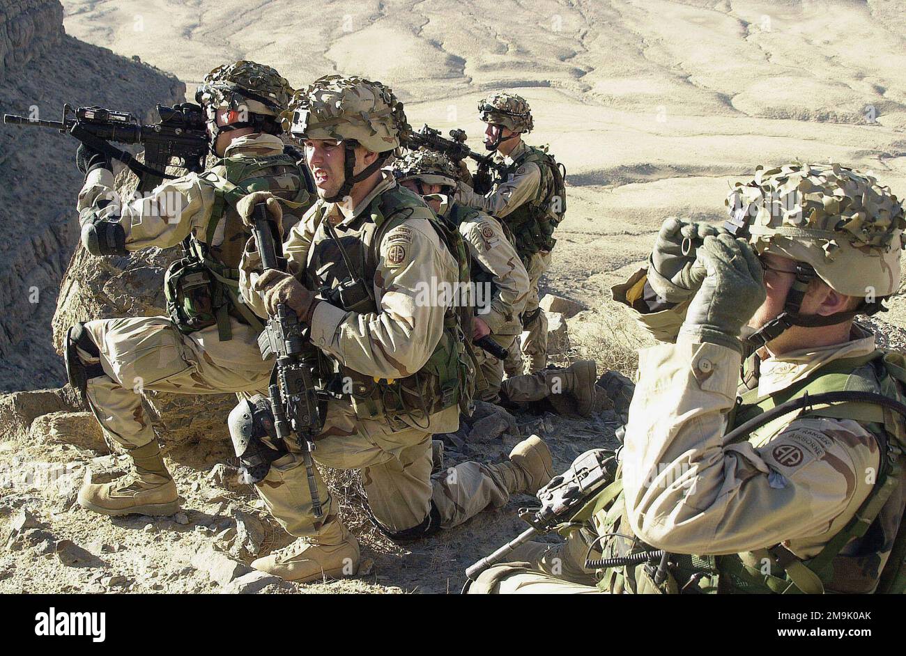 First Lieutenant (1LT) James Bourie and soldiers with "A" Company, 2nd ...