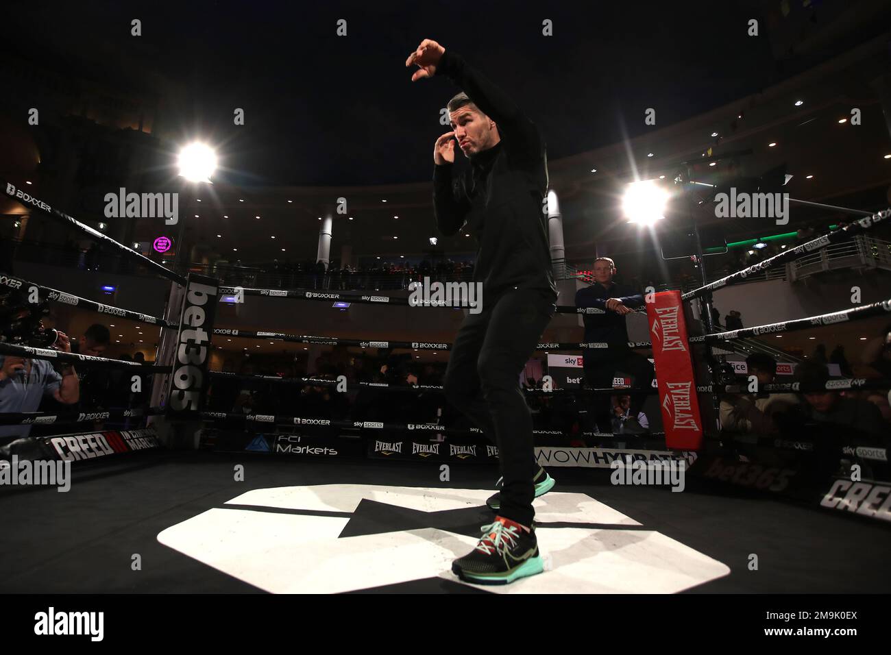 Boxer Liam Smith during a public workout at The Trafford Centre ...