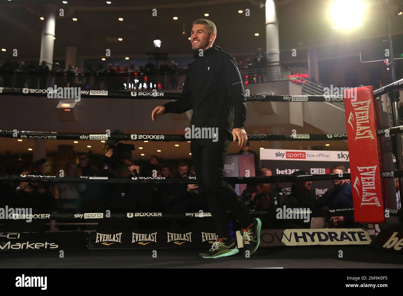 Boxer Liam Smith during a public workout at The Trafford Centre ...