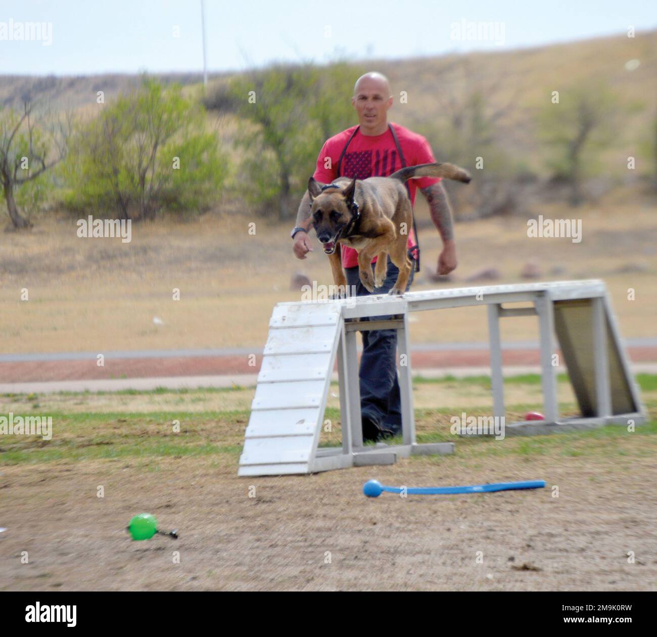 FORT CARSON, Colo. — Billy Sawyer, K-9 instructor and evaluator, and ...