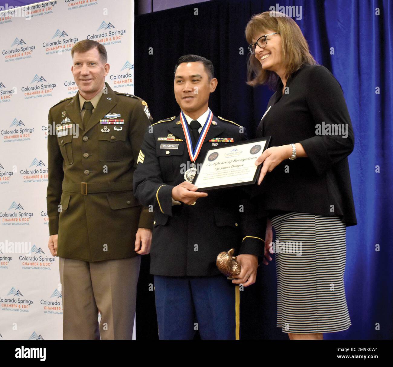 FORT CARSON, Colo. — Sgt. James Delapaz, center, 4th Sustainment ...
