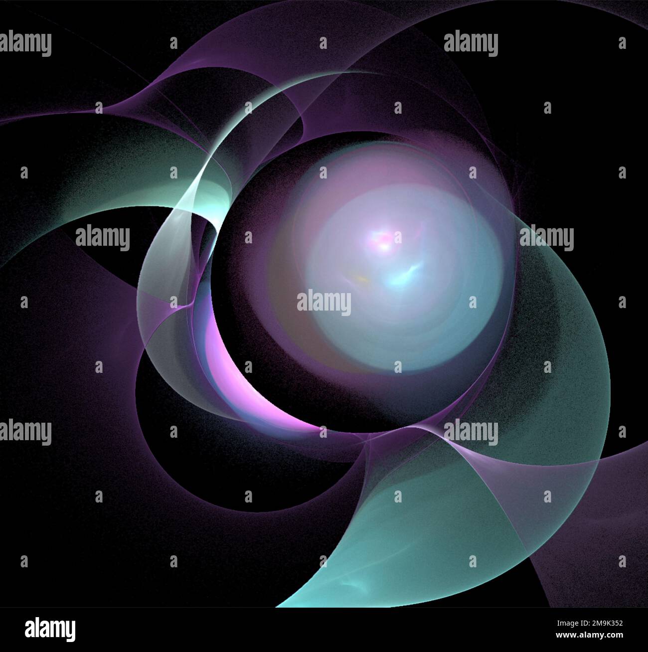 bright purple-blue abstract pattern on black, color digital graphics ...