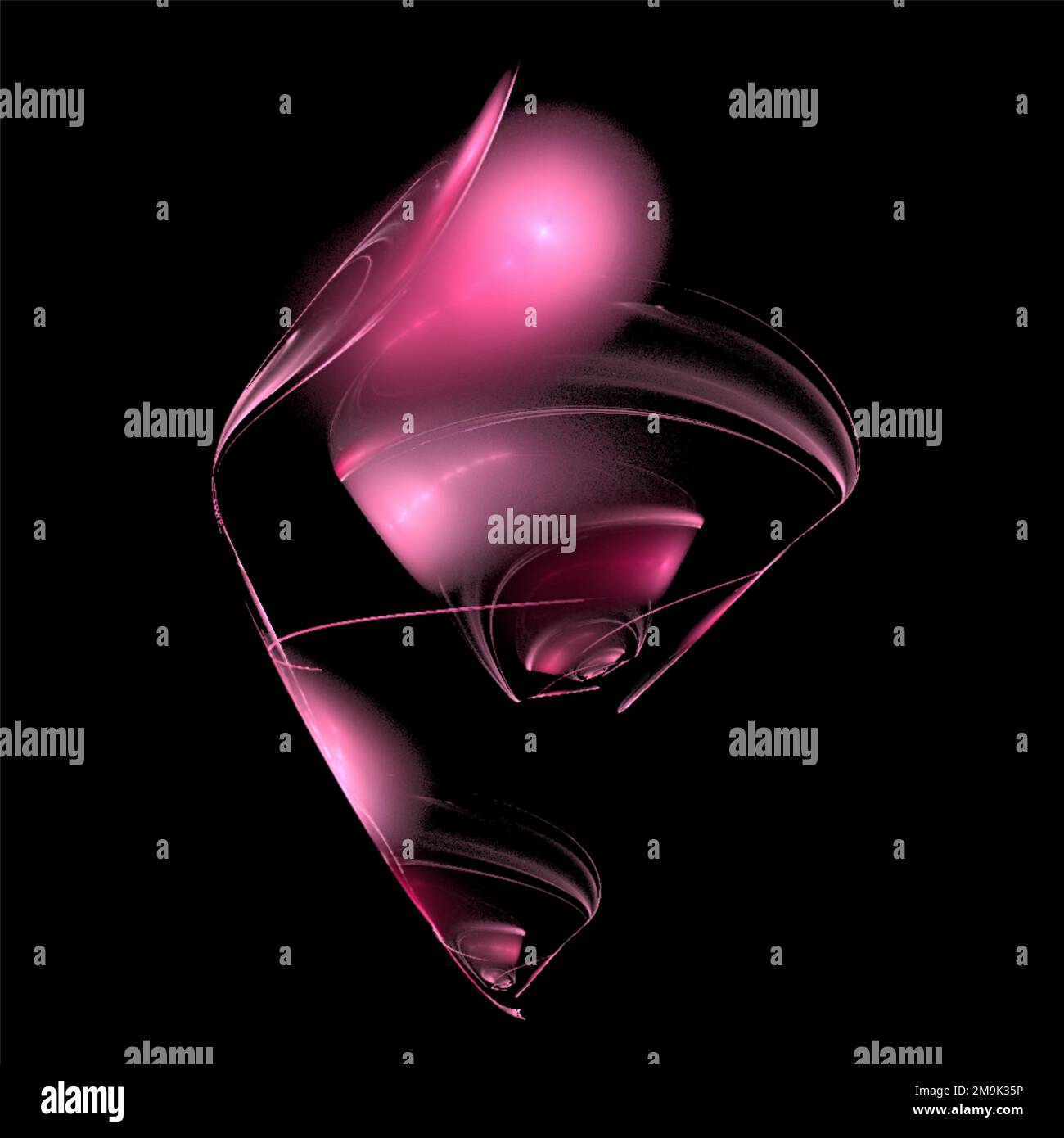 bright pink abstract pattern on black, color digital graphics ...