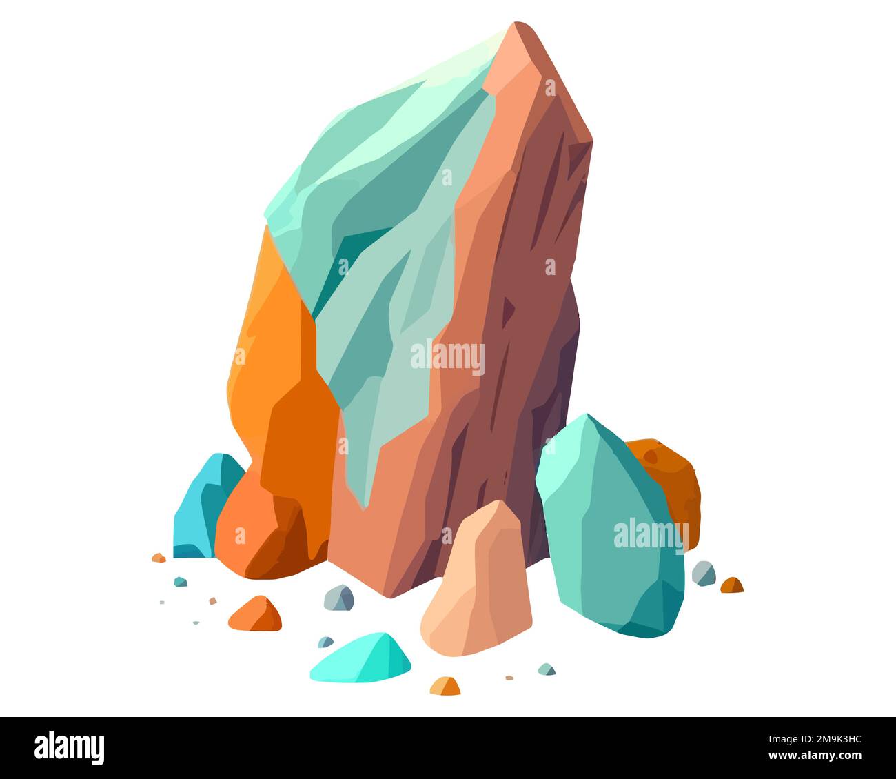Colored stone pebbles Stock Vector Images - Alamy