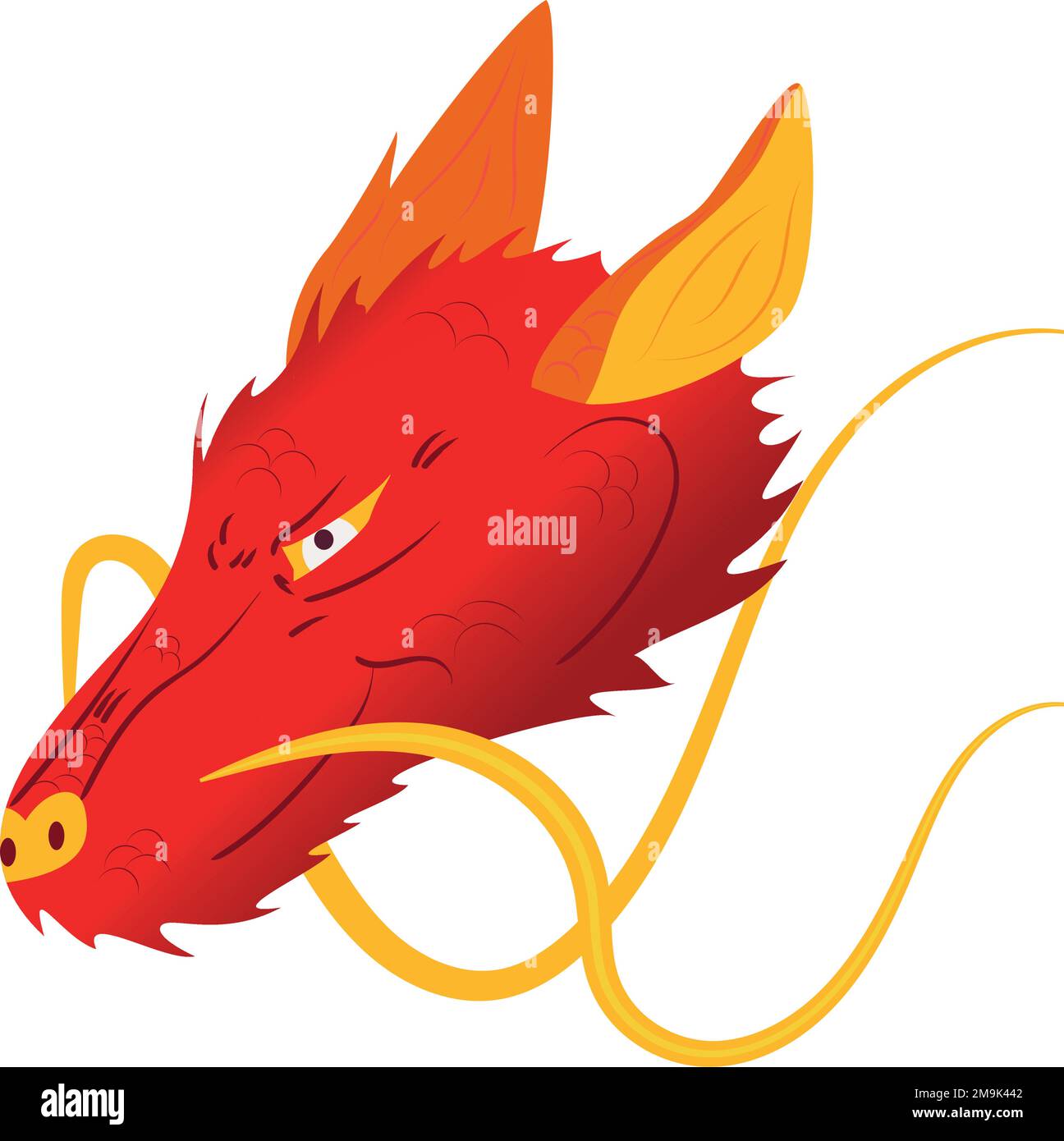 Isolated colored dragon avatar image Vector Stock Vector Image & Art ...