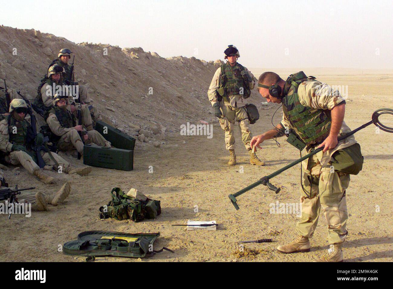 GUNNERY Sergeant (GYSGT) Keith Mrozinski instructs Marines of Charlie ...