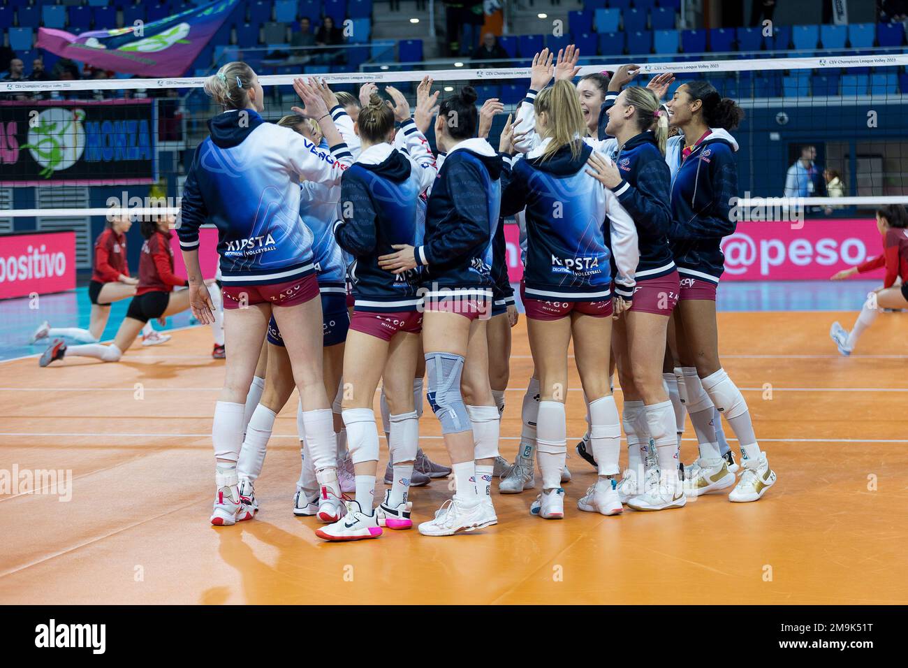 Players of Vero Volley Milano Stock Photo - Alamy
