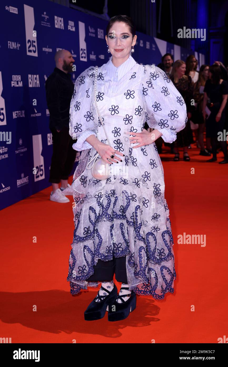 Kathryn Ferguson poses for photographers upon arrival for 'The British ...