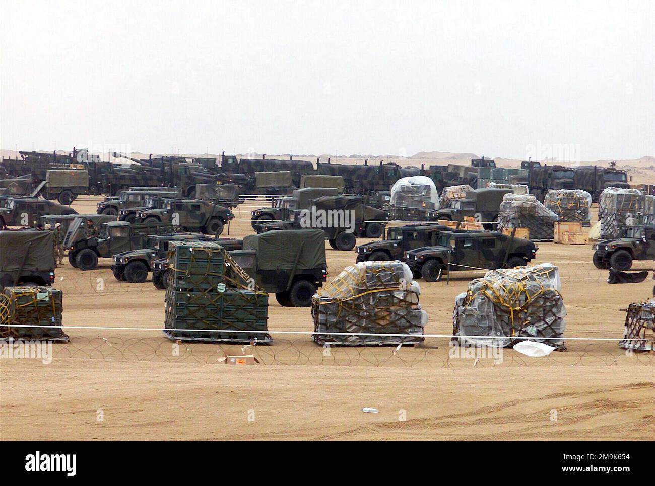 A marshalling yard is filled with MK-23 trucks, High-Mobility ...