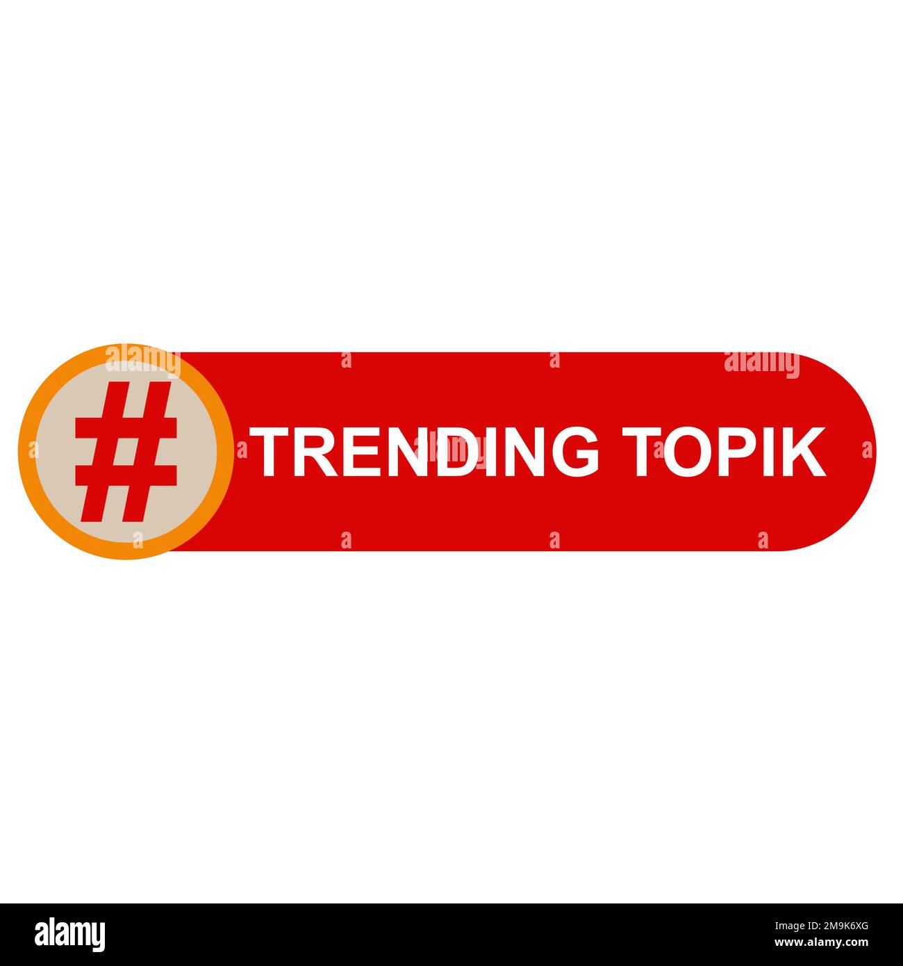 A vector design of trending topic icon badge with hashtag label for web ...