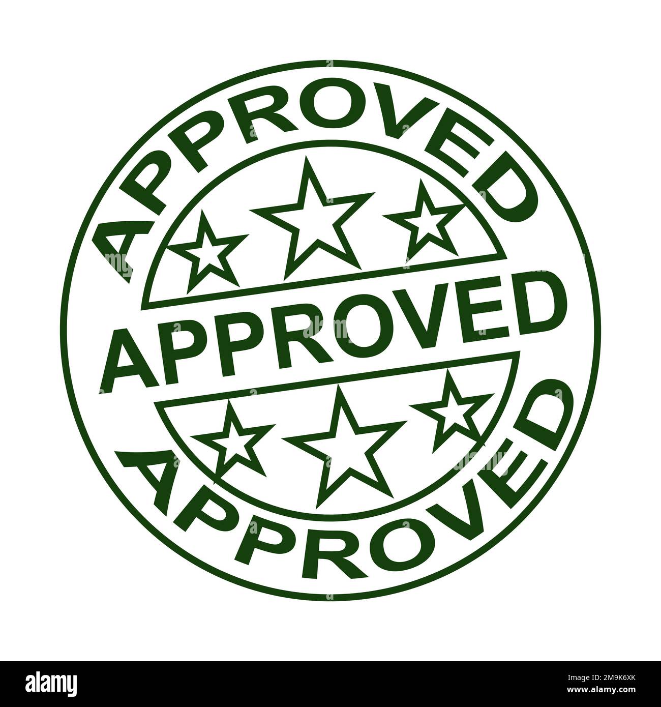 A vector design of Approved stamp on white background Stock Vector ...