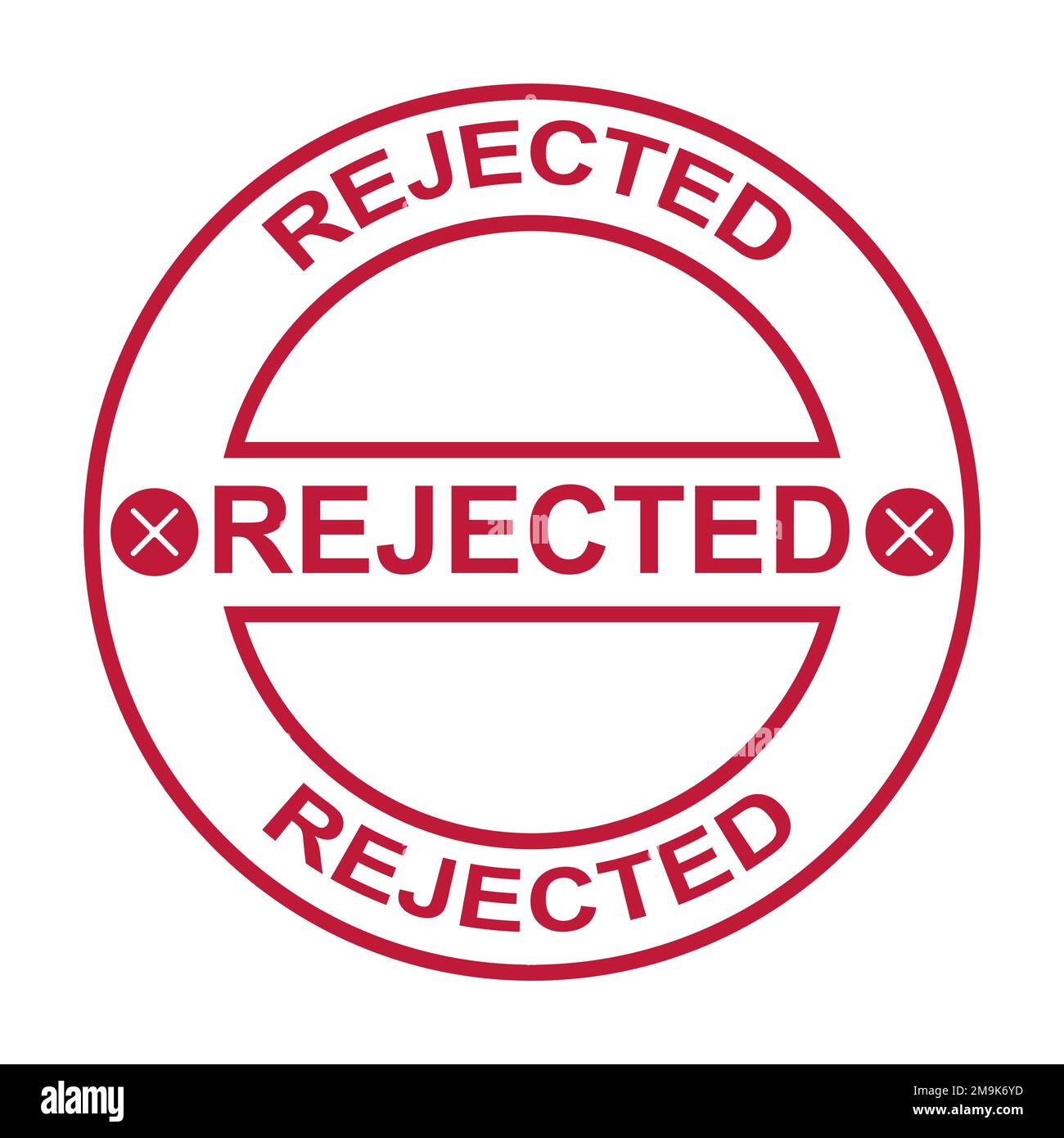 A vector design of Rejected stamp on white background Stock Vector ...
