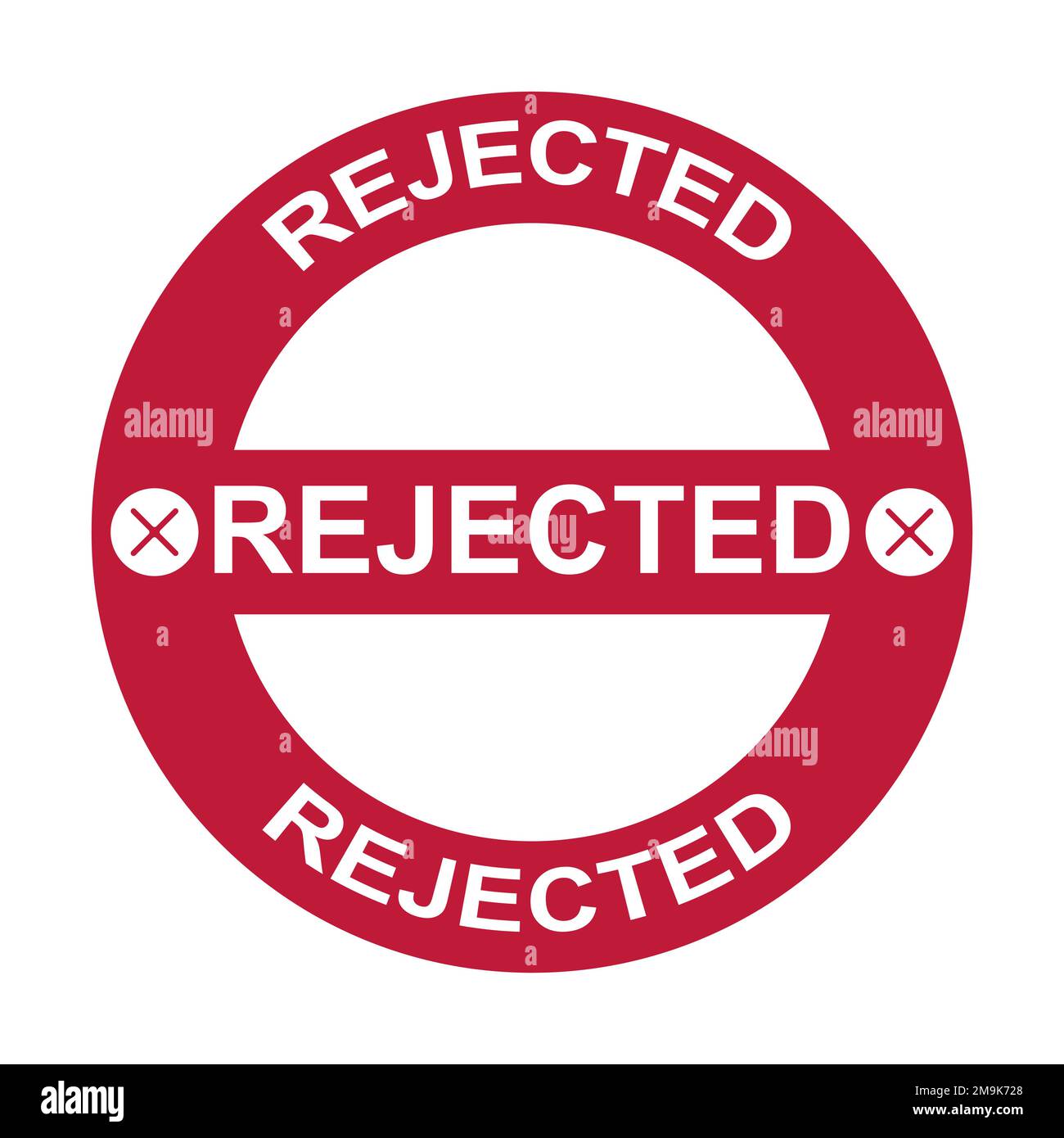 A vector design of Rejected stamp on white background Stock Vector ...