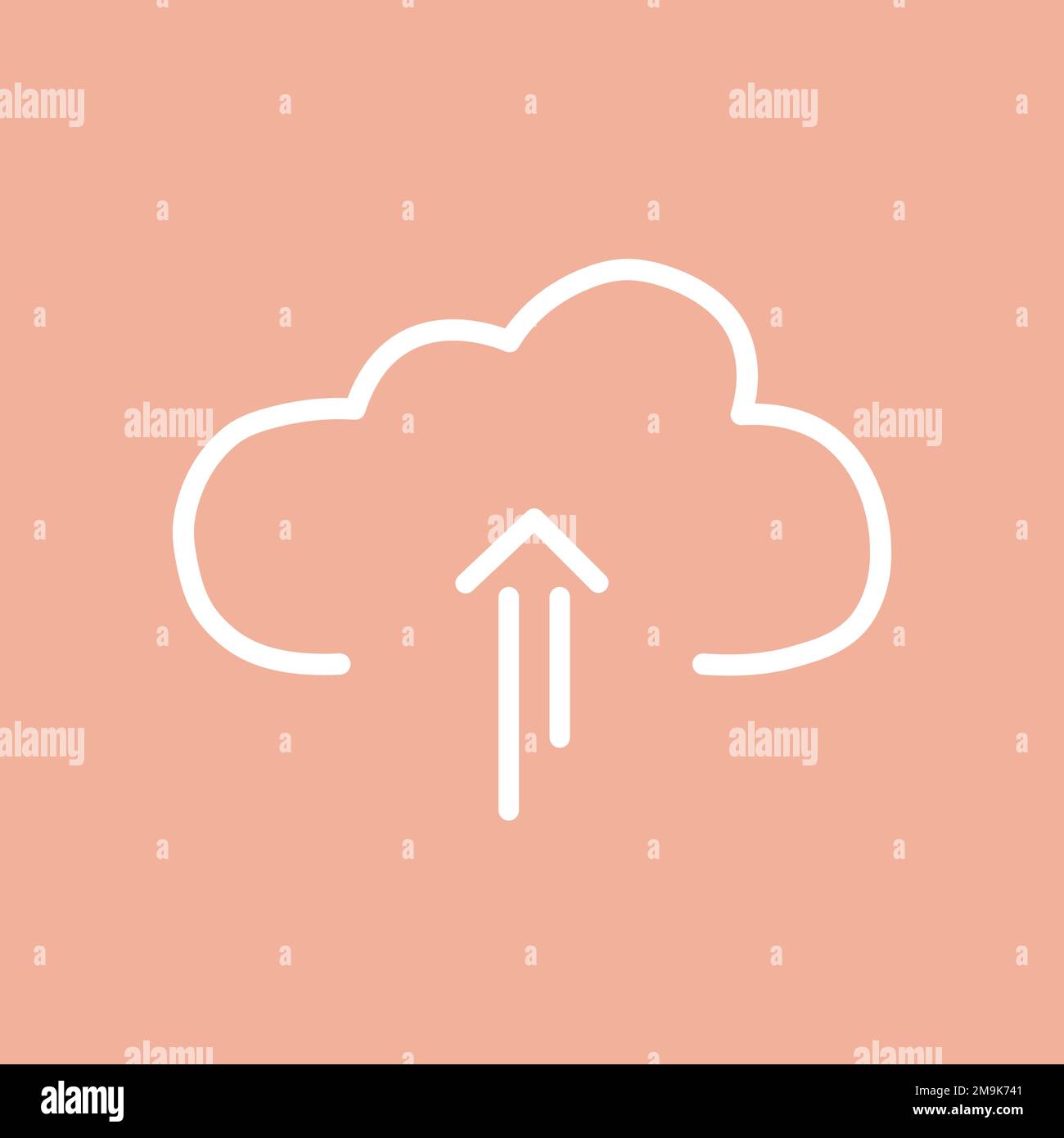 a cloud icon upload vector Stock Vector Image & Art - Alamy