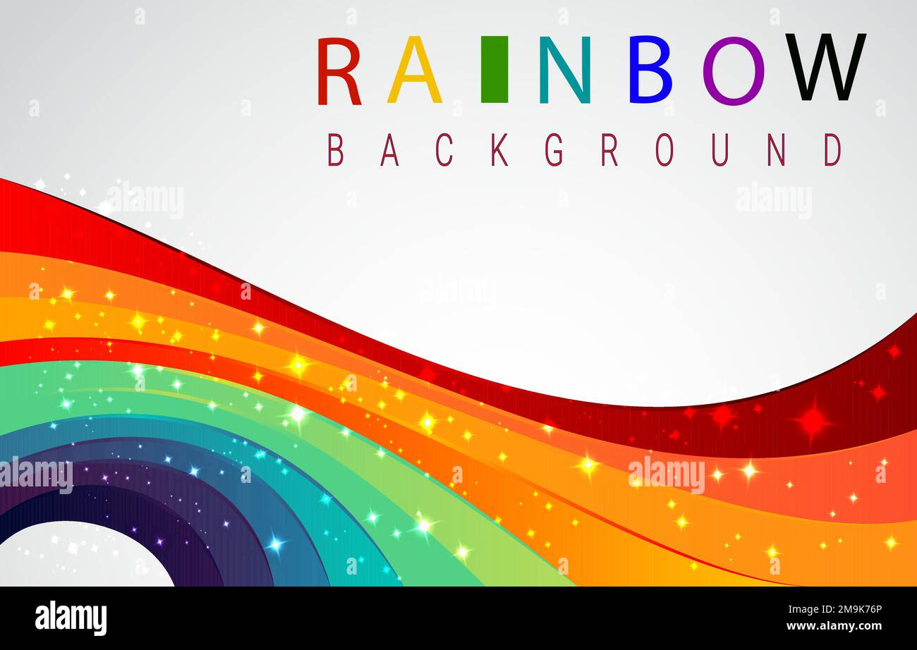 A vector design of rainbow background Stock Vector Image & Art - Alamy