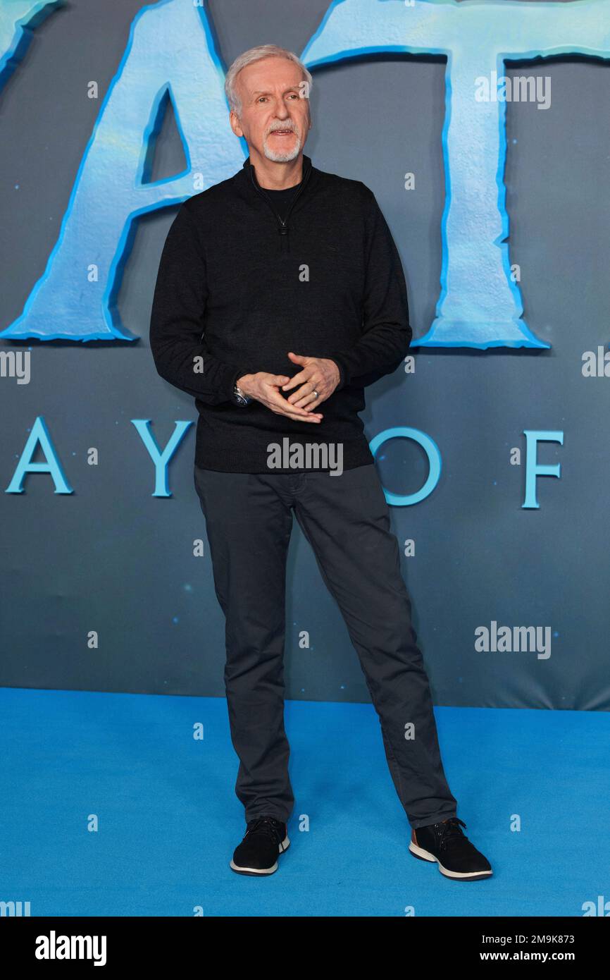 James Cameron poses for photographers during a photo call for the film ...