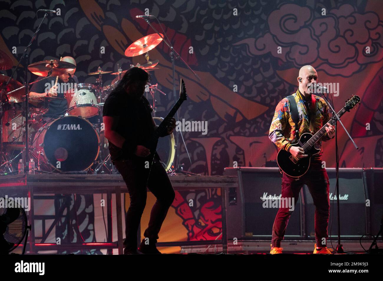 American heavy metal band Trivium performs at the Heaven & Hell Metal ...