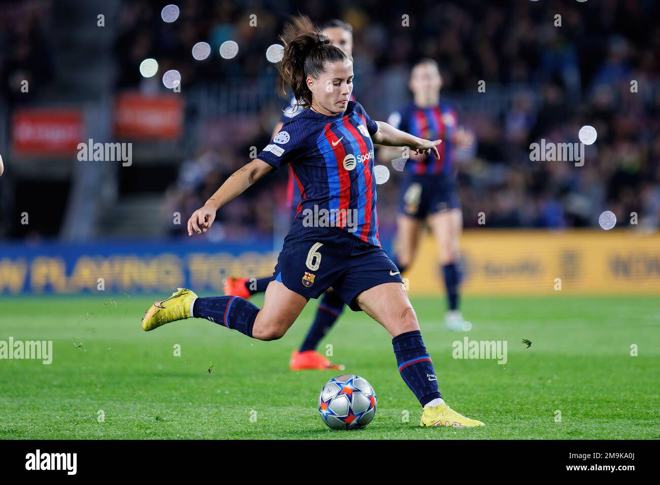 BARCELONA - DEC 21: Claudia Pina in action during the UEFA Women's ...