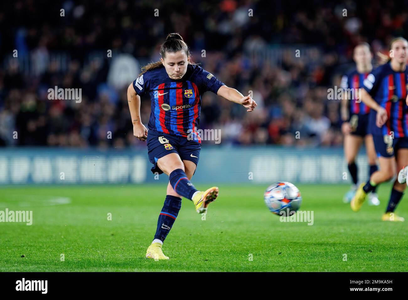 BARCELONA - DEC 21: Claudia Pina in action during the UEFA Women's ...