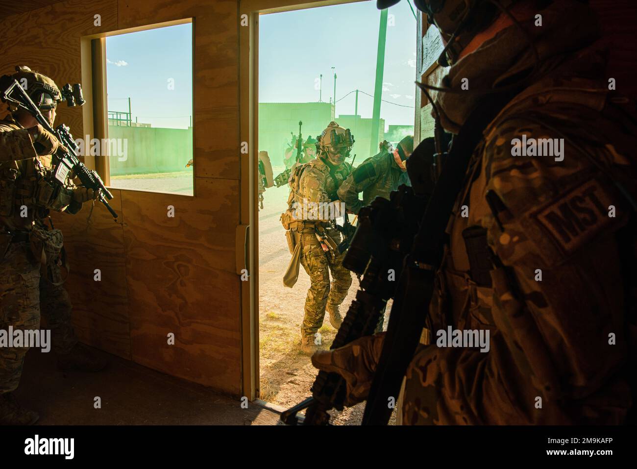 U.S. Airmen from the 27th Special Operations Wing, Cannon Air Force ...