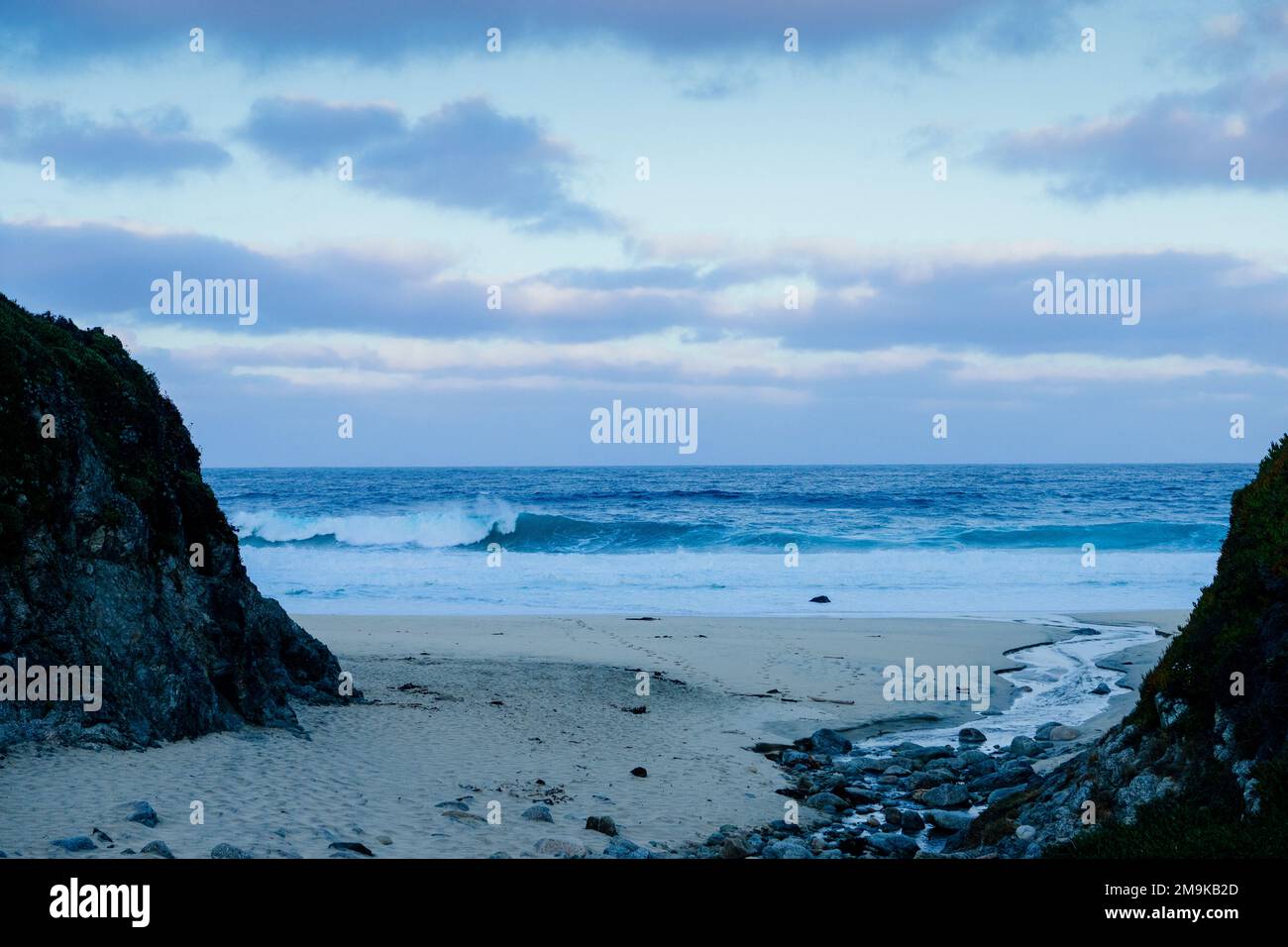 Landscape with view of Garrapata State Beach, California, USA Stock ...