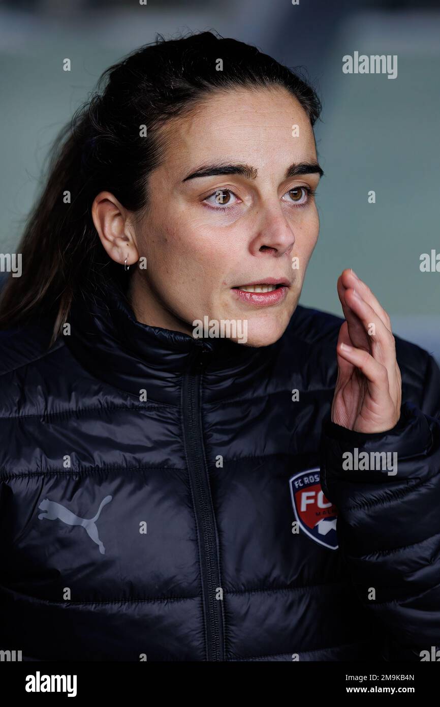 BARCELONA - DEC 21: The coach Renee Slegers in action during the UEFA ...