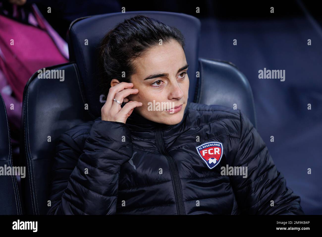 BARCELONA - DEC 21: The coach Renee Slegers in action during the UEFA ...