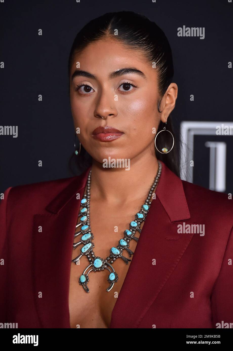 Aminah Nieves arrives at the Los Angeles premiere of "1923," Friday ...