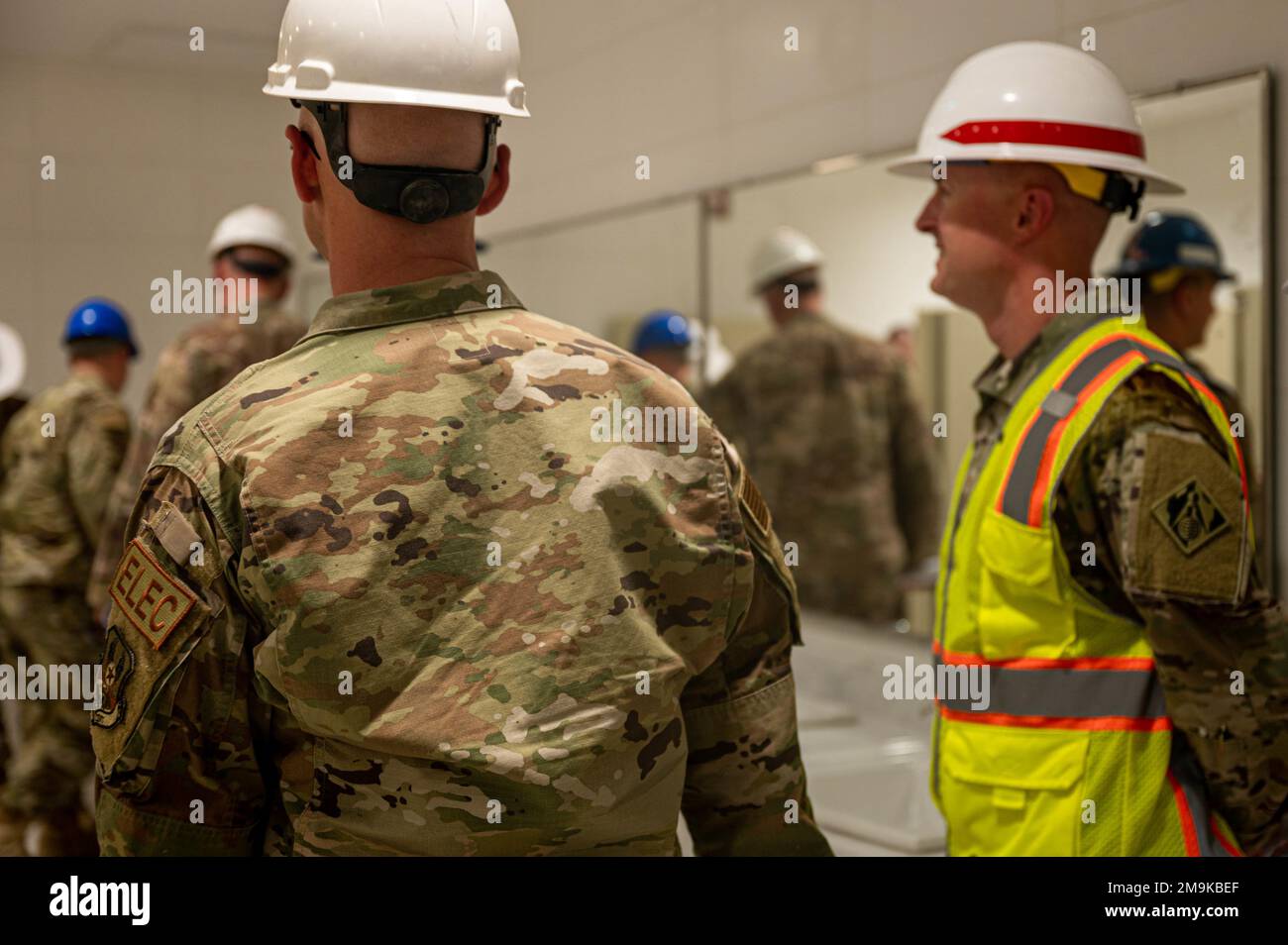 U.S. service members assigned to the 386th Expeditionary Civil Engineer ...