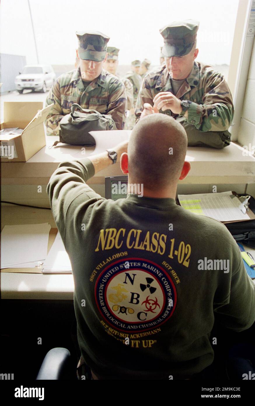 US Marine Corps Reserve (USMCR) personnel assigned to A/Company, 4th ...