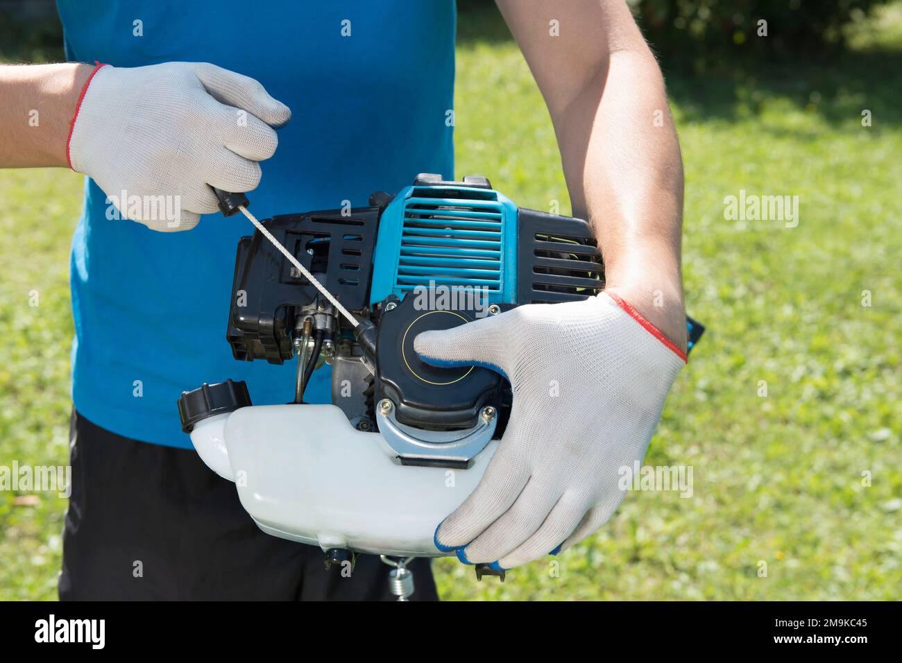 Manual hand grass cutter hi-res stock photography and images - Alamy