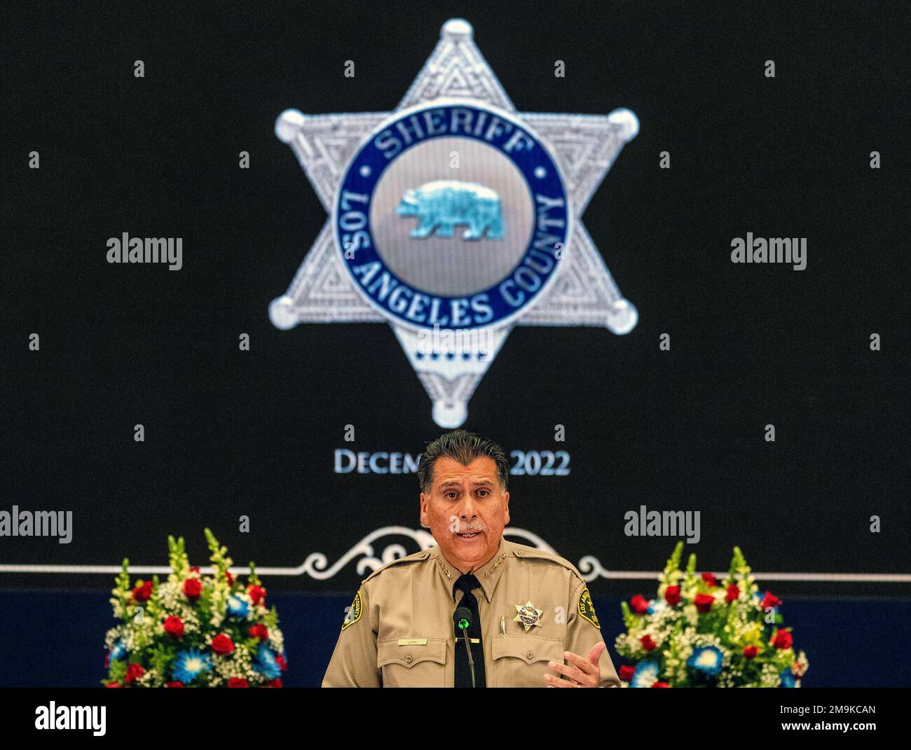 New Los Angeles County Sheriff Robert Luna speaks after being sworn in ...
