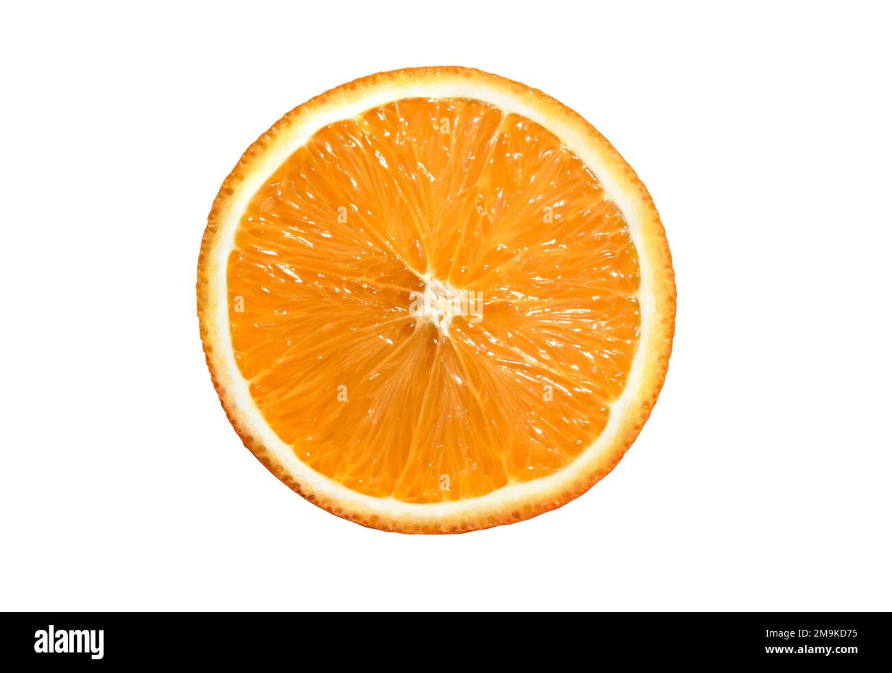 Slice of orange mandarin isolated on white background Stock Photo - Alamy