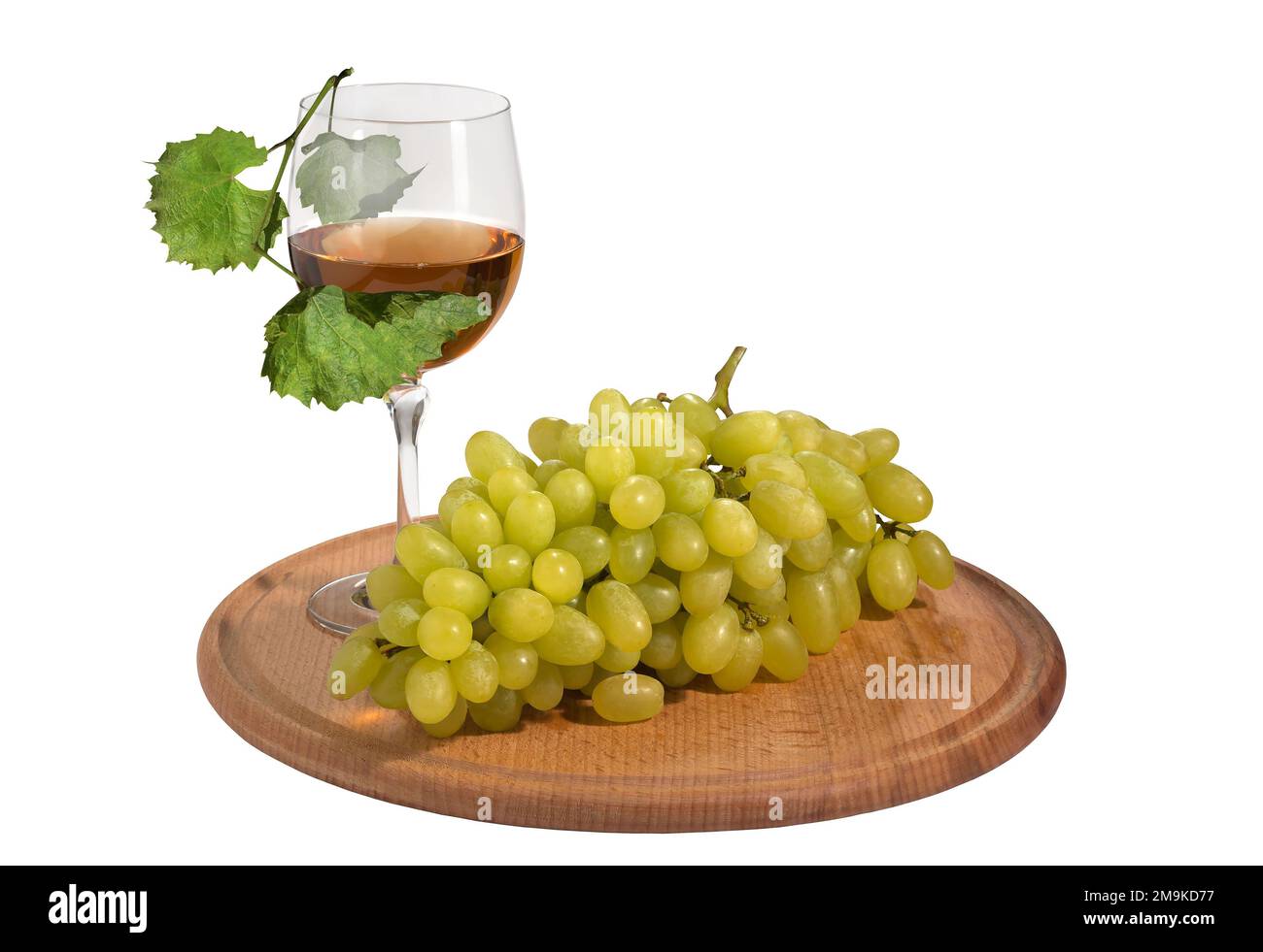 White grapes on glass Cut Out Stock Images & Pictures - Alamy