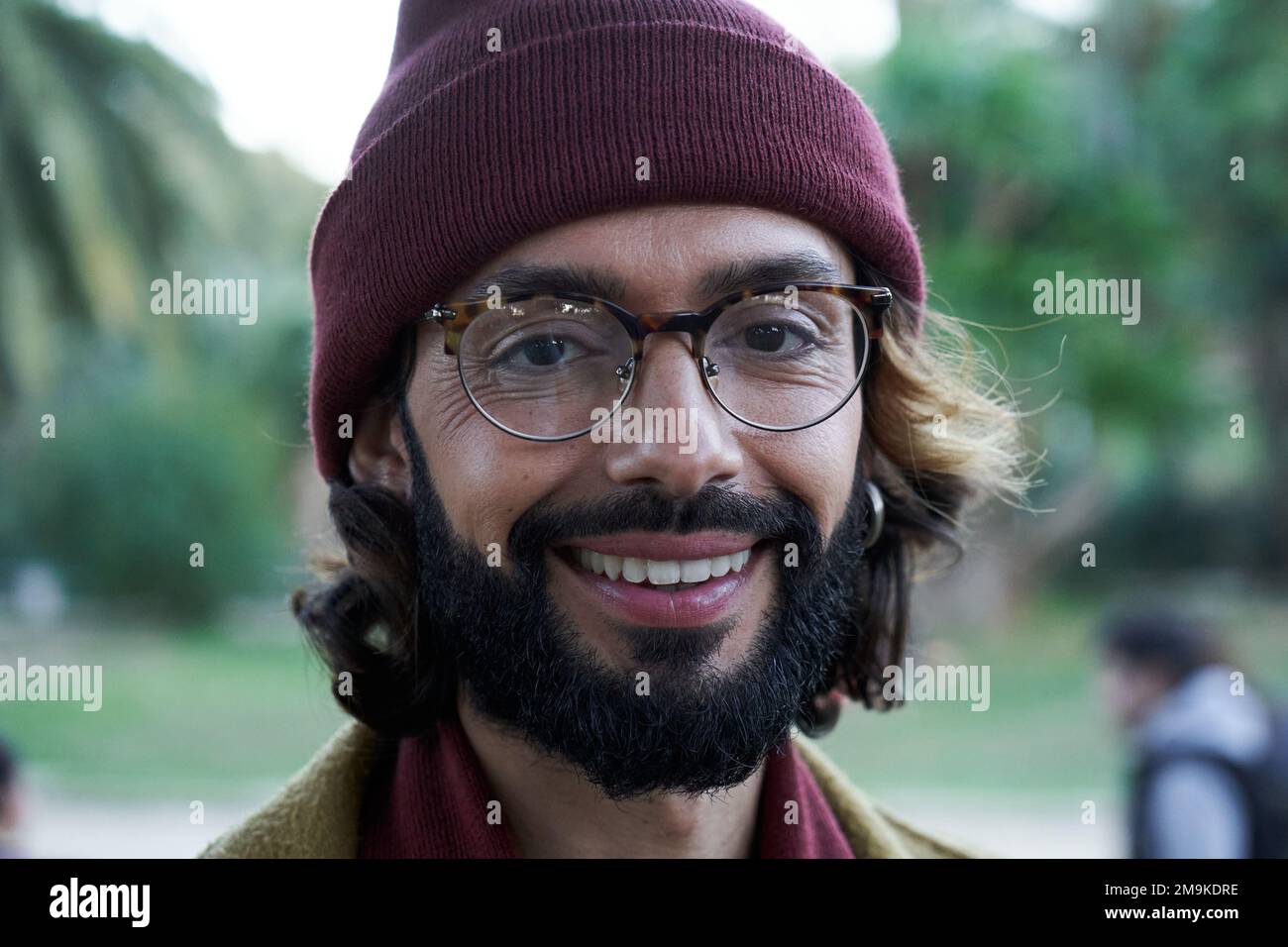 Close up handsome cheerful man hi-res stock photography and images - Alamy
