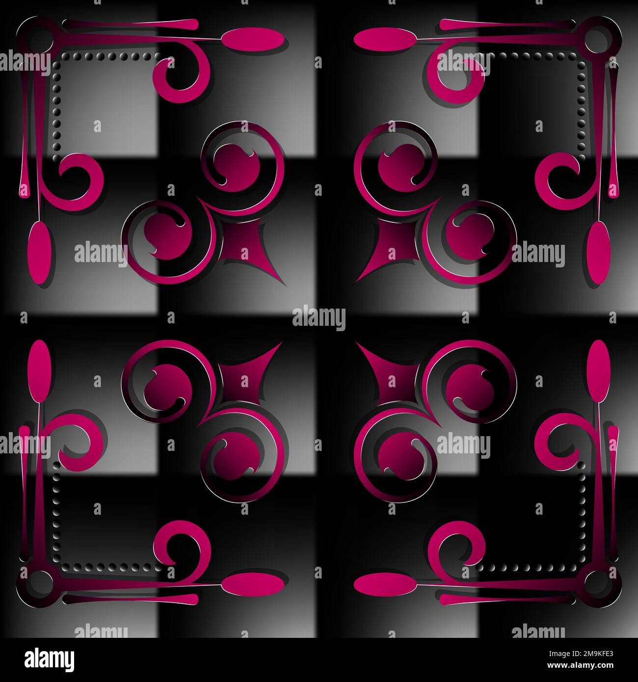 Minimalistic black and white background with color contrast element ...