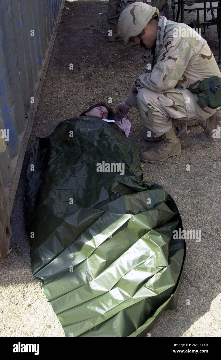 US Army (USA) Major (MAJ) David Gan, 450th Civil Affairs Battalion (CAB ...