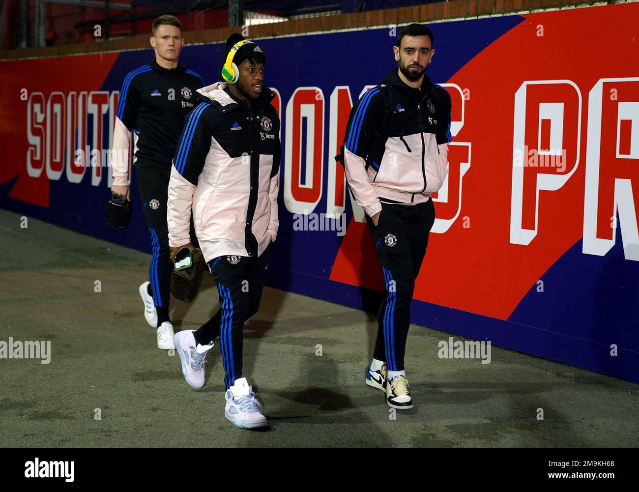 Manchester United's Scott McTominay, Fred and Bruno Fernandes ahead of ...