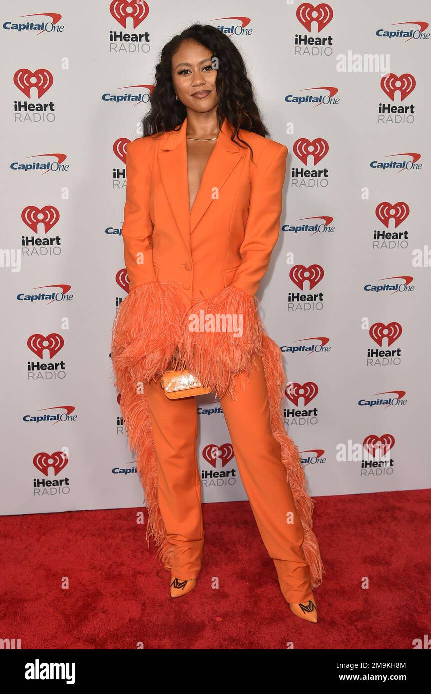 Netta Walker arrives at iHeartRadio Jingle Ball on Friday, Dec. 2, 2022 ...