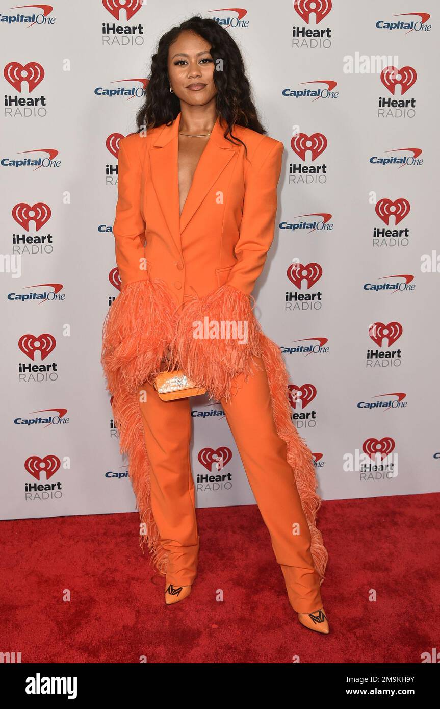Netta Walker arrives at iHeartRadio Jingle Ball on Friday, Dec. 2, 2022 ...